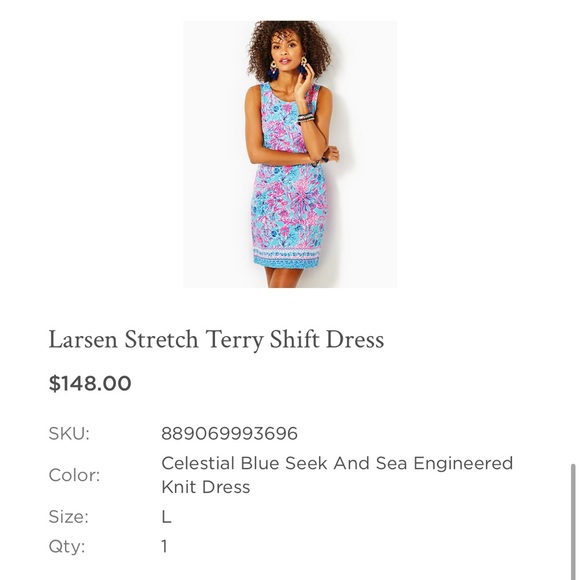Lilly Pulitzer | Dresses | Lilly Pulitzer Larsen Shift Dress | Poshmark